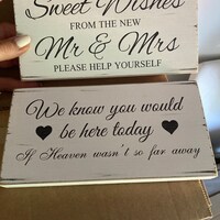 Personalised Candy Bar Wedding Sign Free Standing Vintage - Etsy