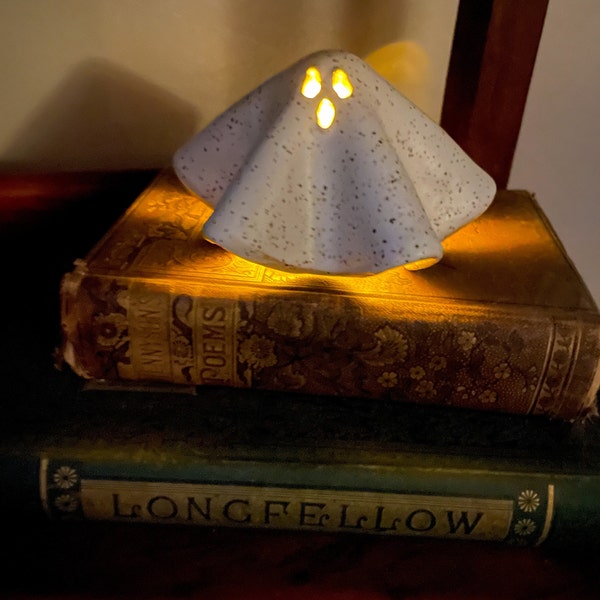 Handmade Clay Ceramic Ghost/ Speckled Rustic Ghost Set - Etsy