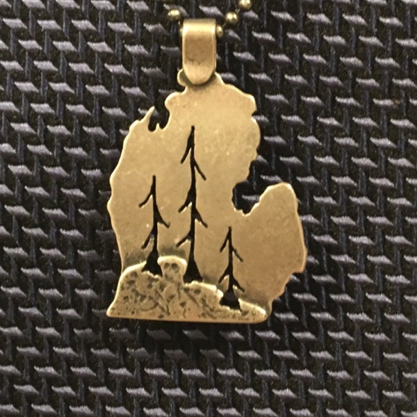 Keweenaw Copper Pendant, Native Copper With Quartz Inclusions From the ...