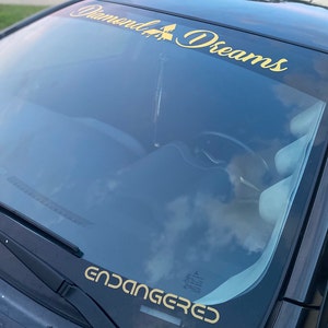 Custom Truck Windshield Banner Decal Text Only, No Background Truck ...