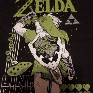 Legend of Zelda Link Shirt Zelda Shirt Zelda Gift Triforce Tshirt ...