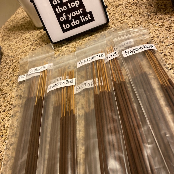 100 Incense Sticks Variety Package Choose 10 Different Scents Hand ...