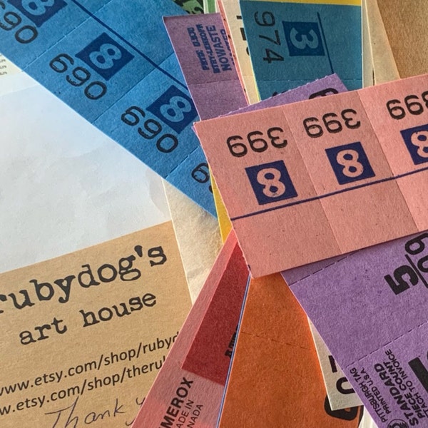 100 Vintage Dry Cleaning Tickets! Collage, Arts and Crafts, Handmade ...