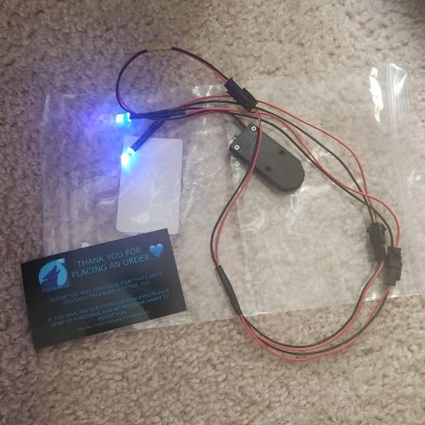 Portable LED Light Kit Costume Cosplay Lighting 12v Fursuit Eyes Mini ...