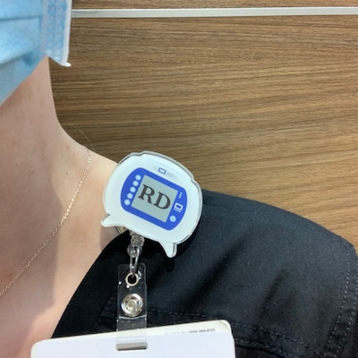 Dietitian Badge Reel RD Tube Feeding Pump Clinical Dietitian Gift ...
