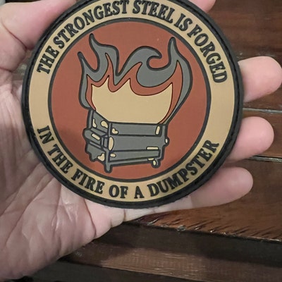 PVC Dumpster Fire Morale Patch - Etsy UK