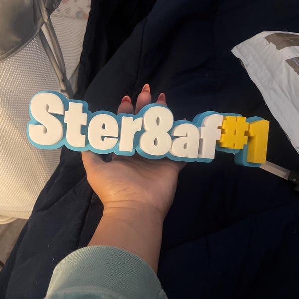 Set of 3 Roblox Style Keychains / Personalized 3d Keychain / Nametag ...