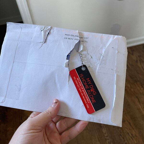 Pet Alert Keychain, My Pet is Home Alone Keychain, Emergency Pet ...