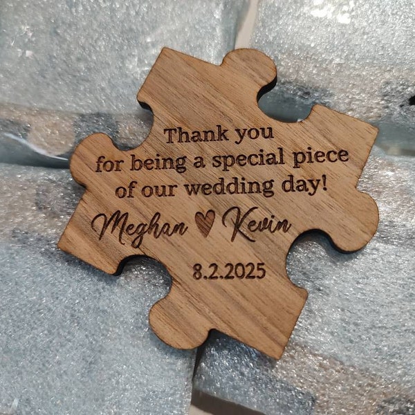 Wooden Picture Puzzle, Laser Engraved Puzzle Personalized With YOUR ...