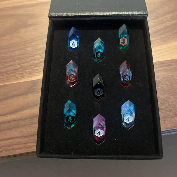 Alpine Lavender Dice | New D4 Shape | Mathematically Balanced | Sharp ...