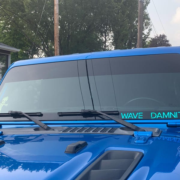 Wave Damnit Decal - Etsy