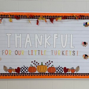 Thanksgiving Bulletin Board Kit & Student Activity - Etsy