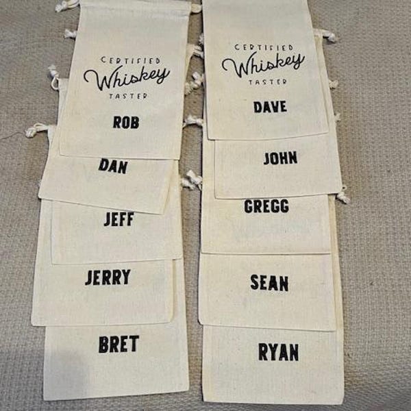Whiskey Themed Bags, Personalized Whiskey Tour Bag, Bachelor Party ...