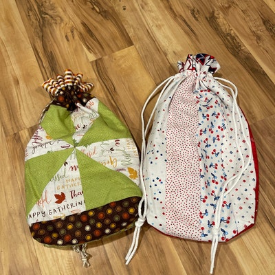 PDF Pattern Pumpkin Applique Drawstring Bag - Etsy