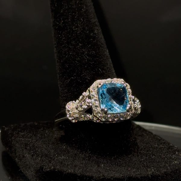 Sterling Silver Semi Mount Ring Setting Emerald OCT 10x8mm Sq5x5 2 ...