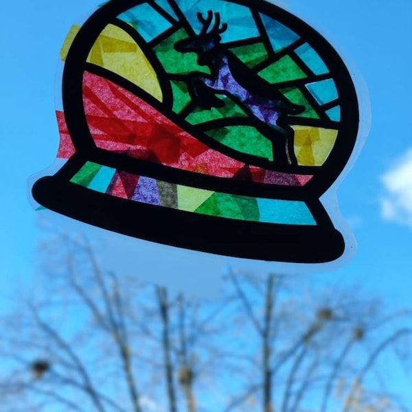 Snowglobes Suncatcher Kit, Kids Winter Craft Kit, Christmas Crafts for ...