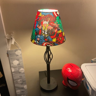 Marvel Lamp Shade. Thor, Captain America, Hulk, Ironman, Spiderman ...