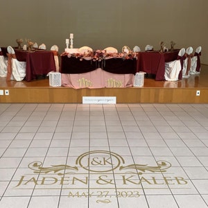 Wedding Sign & Event Dance Floor Decal Sticker Birthday Vinyl Floor ...