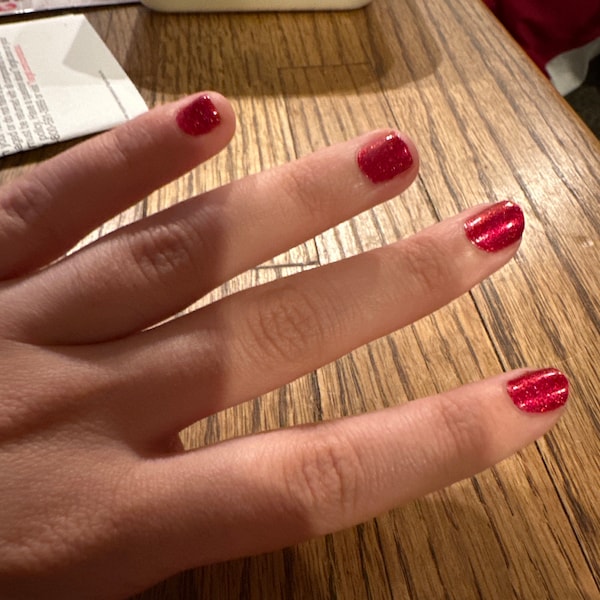 Say Love - Ruby Red Holographic Nail Polish - Etsy