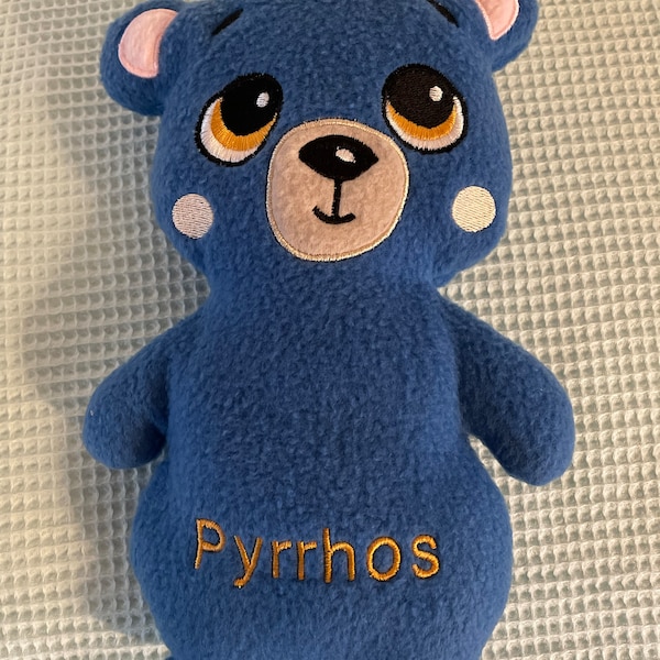 Teddy Bear Stuffie ITH Embroidery , Machine Pattern, ITH Bear Stuffie ...