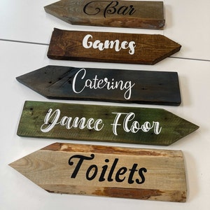 Any Country Themed Flag Colours Wood Arrow Signs PER ARROW Eco | Etsy