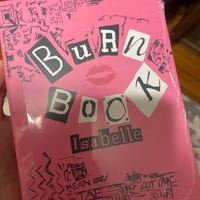Custom Personalized Mean Girls, Burn Book, Regina George, Cady Heron ...