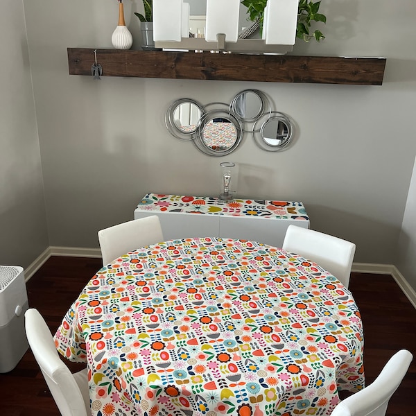 Scandinavian Tablecloth - Mod Scandinavian Garden by Katerhees - Scandi ...
