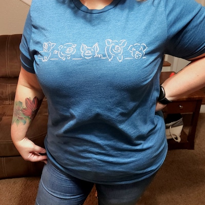 Cute Pigs Shirt, Pig Shirt, Gifts for Farmer Shirt, Graphic Tees for ...