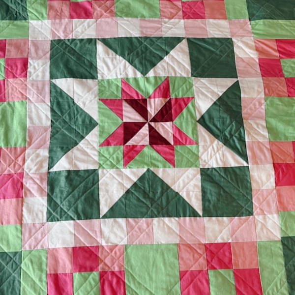 Flower Checks Quilt Pattern - Etsy