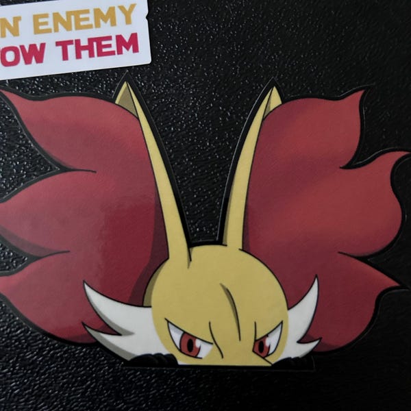 Shiny Charizard Peeker Sticker - Etsy