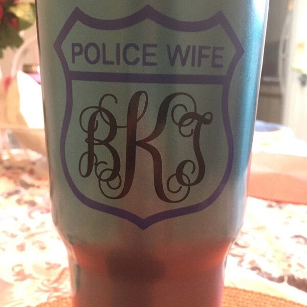 Yeti Custom Decal, Sea Turtle Monogram, Turtle, Yeti Rambler, Custom ...