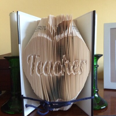 Book Folding Pattern Teacher Apple 233 Folds Measure, Mark & Fold ...