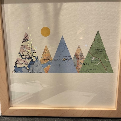 Adventure Together® Map Mountain Personalized Wedding or Anniversary ...