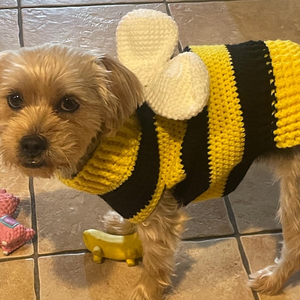 Bumblebee Dog Sweater / Halloween Costume Available in 4 Sizes - Etsy