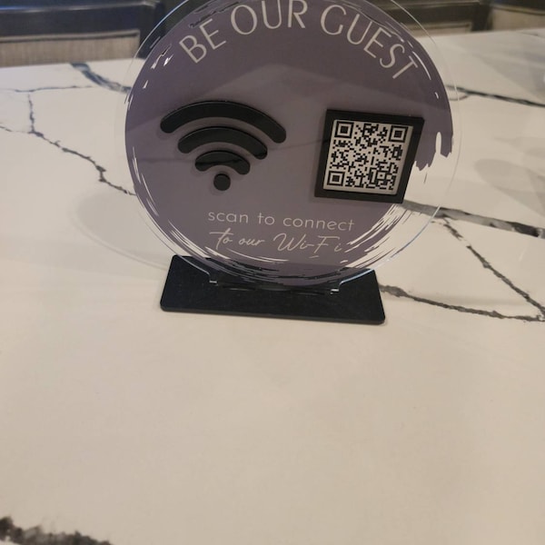Wifi Sign, Wifi QR Code, Wifi Scan, Business Sign, House Sign - Etsy