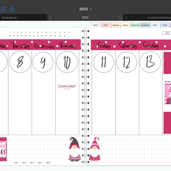 Cozy Autumn Afternoon Digital Planner Stickers, Precropped Goodnotes ...