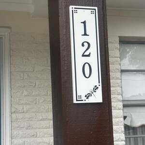 SIGN210 12 X 8 X 3/4 Engraved Craftsman House Number Sign, Custom ...