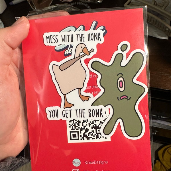 Mess With the Honk You Get the Bonk Sticker | Laptop Sticker | Water ...