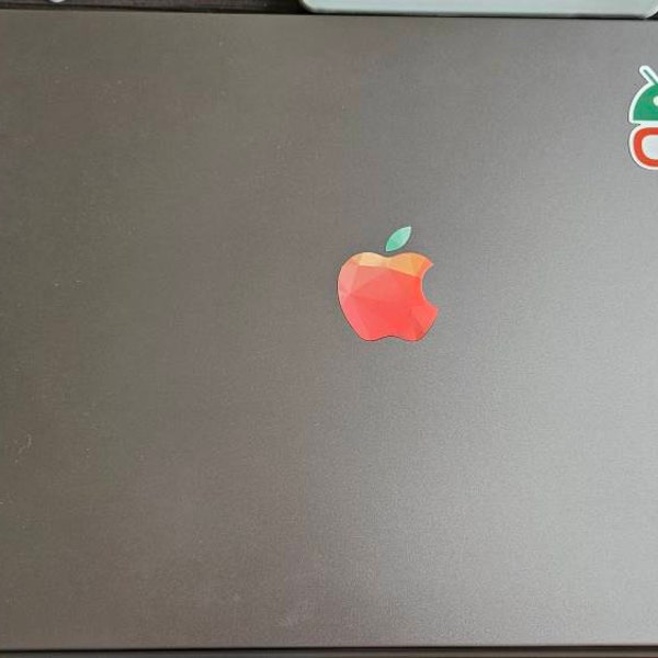 Rainbow Logo MacBook Sticker Cover Apple Logo /macbook Retro Logo Decal ...