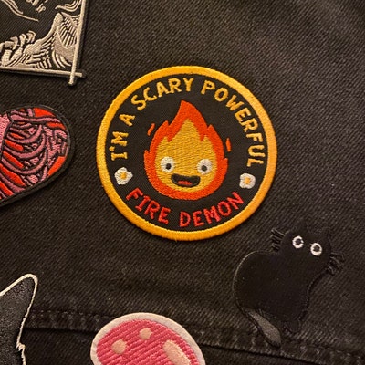 Calcifer Embroidered Patch Howl's Moving Castle Patch I'm a Scary ...