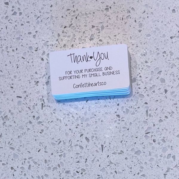 MINI Personalized Thank You Card, Small Business Thank You Card, Thank ...