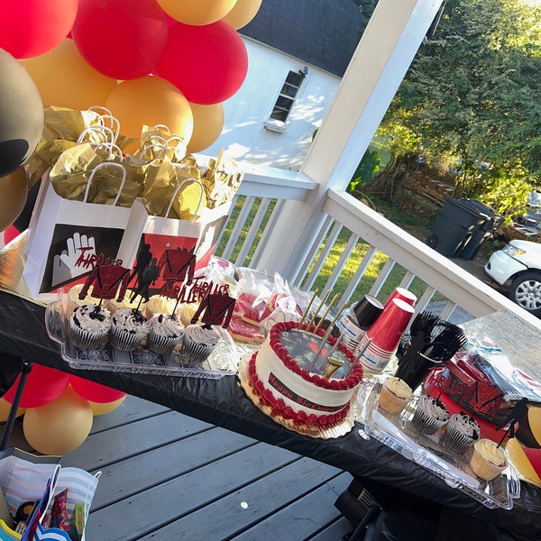 Michael Jackson Cupcake Toppers, King of Pop, Michael Jackson Birthday ...