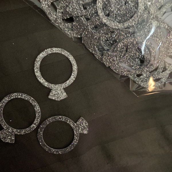 Confetti-glitter Rings-wedding Rings Confetti/engagement Rings Confetti ...