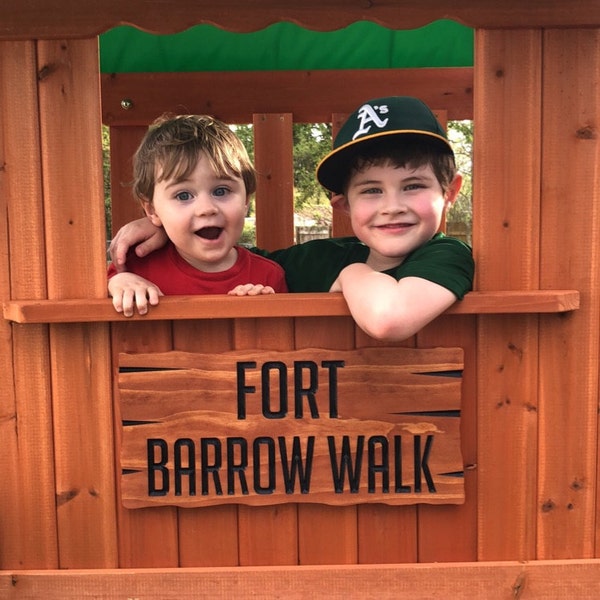 Personalized Treehouse Sign Playhouse Sign Treehouse Custom Wood Sign ...