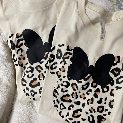 Leopard Print Minnie Shirt, Animal Kingdom Shirt, Women's Disney Shirt ...