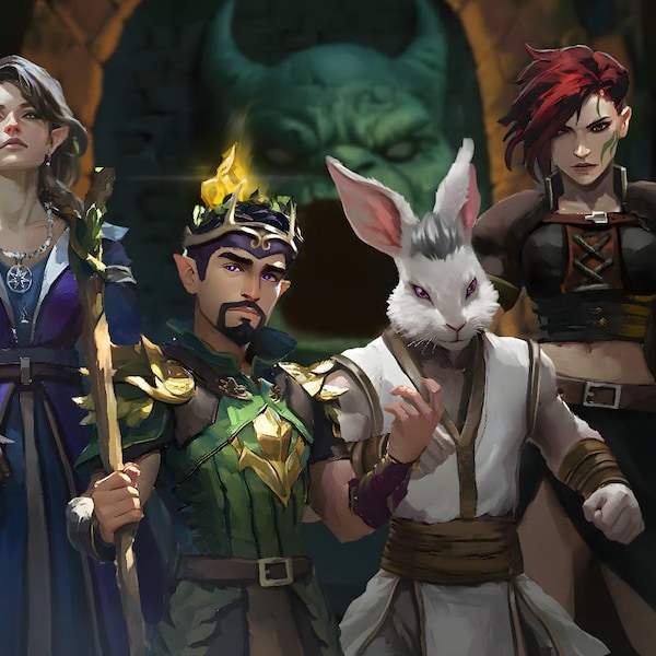 Custom Fantasy Character Commission, Personalized Character Portraits ...