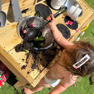 Large L Shape Mud Kitchen, Corner Mud Kitchen - Etsy UK