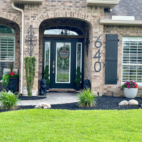 16 Inch Modern House Numbers Letters - Etsy