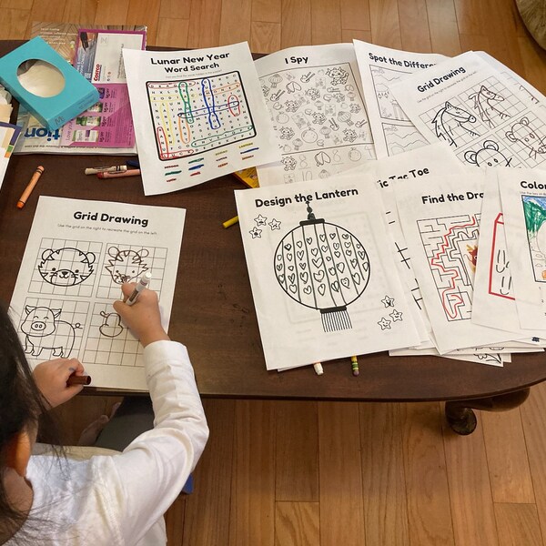 34 Vietnamese New Year Coloring Pages Including 3 Bonus Activities ...