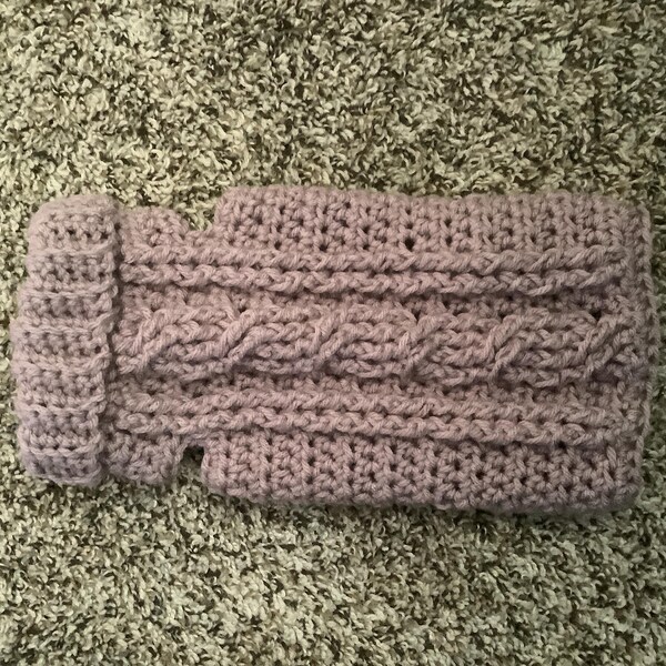 Jax Cable Crochet Dog Sweater - Etsy